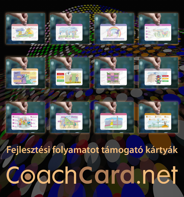 Cards supporting the development process 12 types, from each 8-8 pieces ...